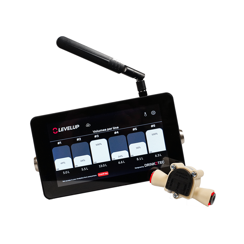 DRINKOTEC | Levelup, Connected beer and wine line counter